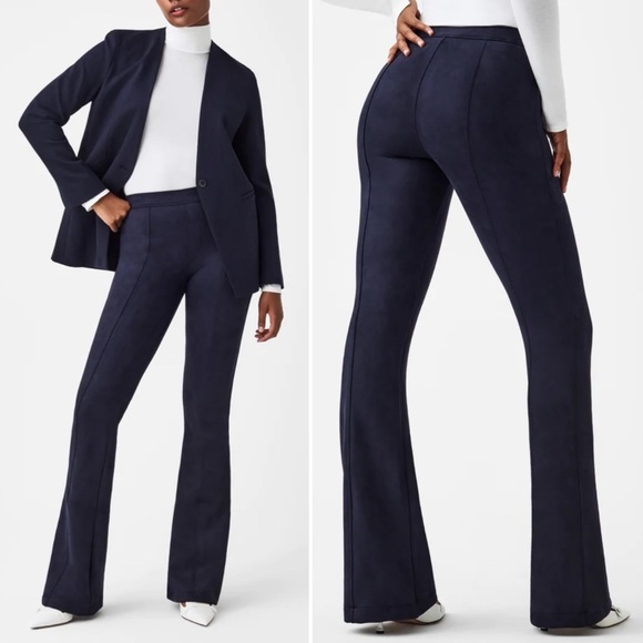 Spanx Faux Suede Flare Pants